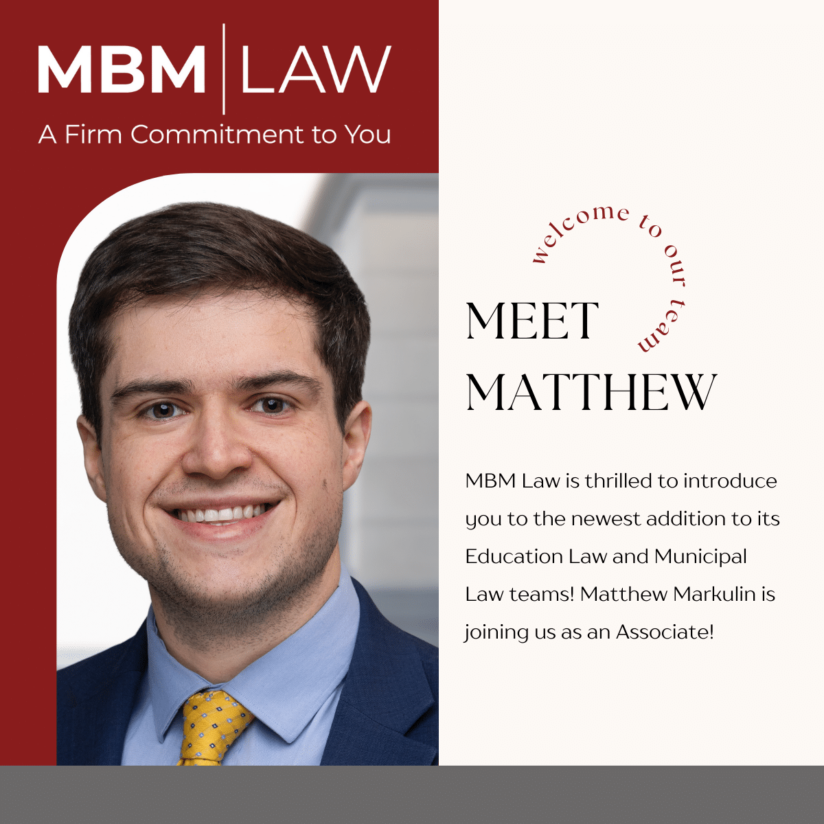 MBM Law Welcomes New Attorney