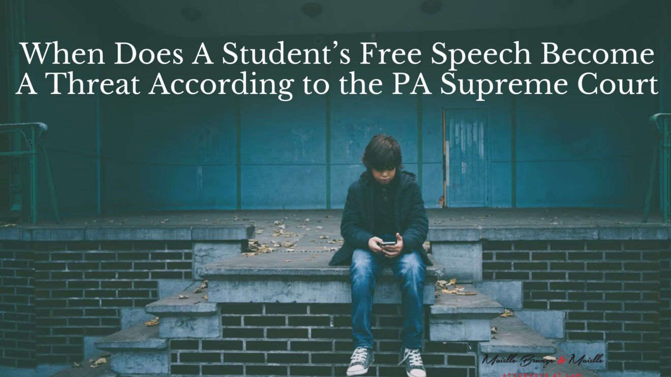 When is a Student’s Speech Threatening? - MBM Law
